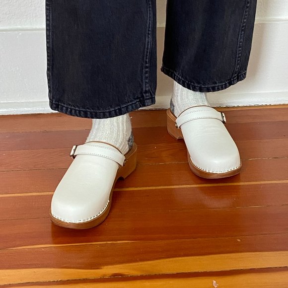 Re/Done | Shoes | Redone Classic 7s Clog Offwhite | Poshmark